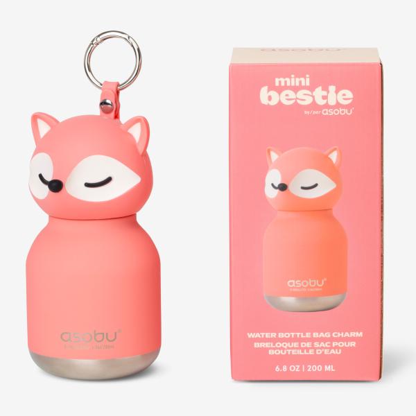 通学、通勤、お散歩に気軽に、可愛く持ち歩ける新感覚ボトルです。 IBV44PF         カナダ発のボトルブランドasobuから、チャーム付きミニボトルが新登場
