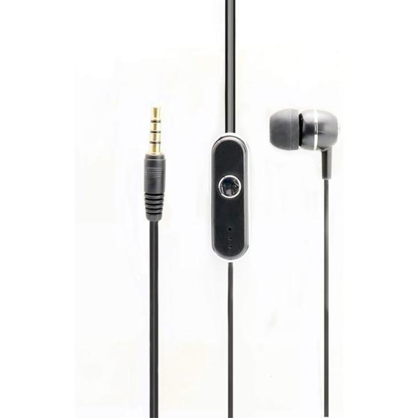 FS-EMM01BK      ブラック。抗菌シリコンイヤーパッド採用。ハンズフリー・マイク機能付。3.5mmステレオミニプラグ対応/モノラルイヤホン