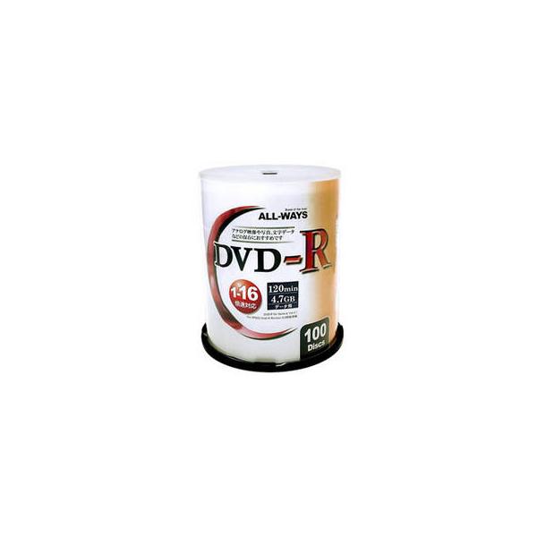 ALDR4716X100PW5 DVD-R 4.7GB for DATA スピンドルケース入