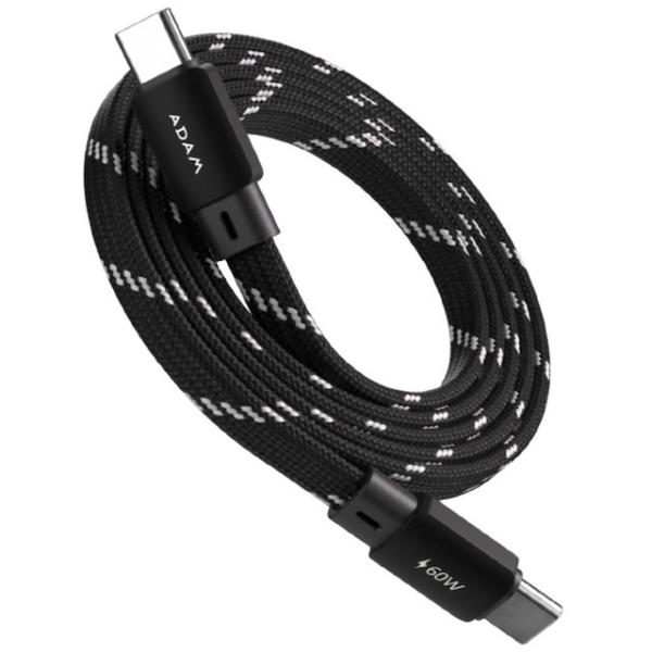 ACBADMF100BK    ブラック。1m。ケーブル内に磁石が埋め込まれており、磁力によってケーブルを束ねる事ができるUSB Type-Cケーブルです。