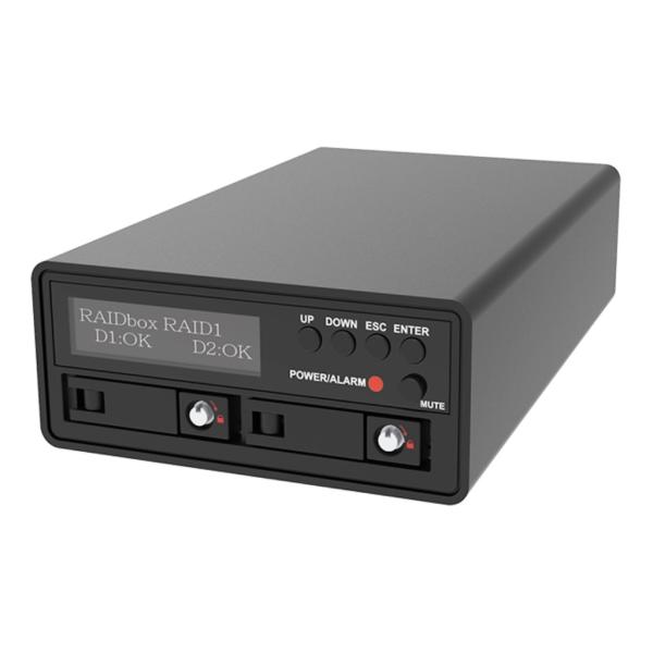 UR2M-B32+       リアルタイムOLEDモニタリング機能搭載USB3.2 M.2 NVMe SSD ハードウェア RAID ストレージ