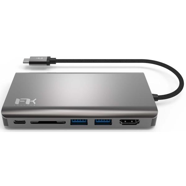 UCH008AP2       デュアルモニター出力対応で作業効率UP。PD充電＆イーサネットなど利便性に優れた８ポート搭載。