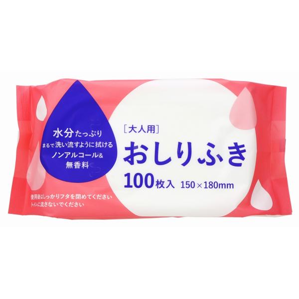 810889          おしり からだ拭き 清拭 ノンアルコール 無香料