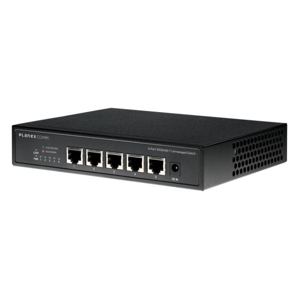 FXXG0005EM      全ポート10GBASE-T（10ギガビットイーサネット）対応の5ポートアンマネージドスイッチです。