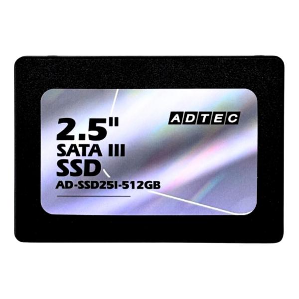 ADSSD25I512G    SSD AD-SSD25Iシリーズは、3D NAND フラッシュを採用した換装型SSDです。