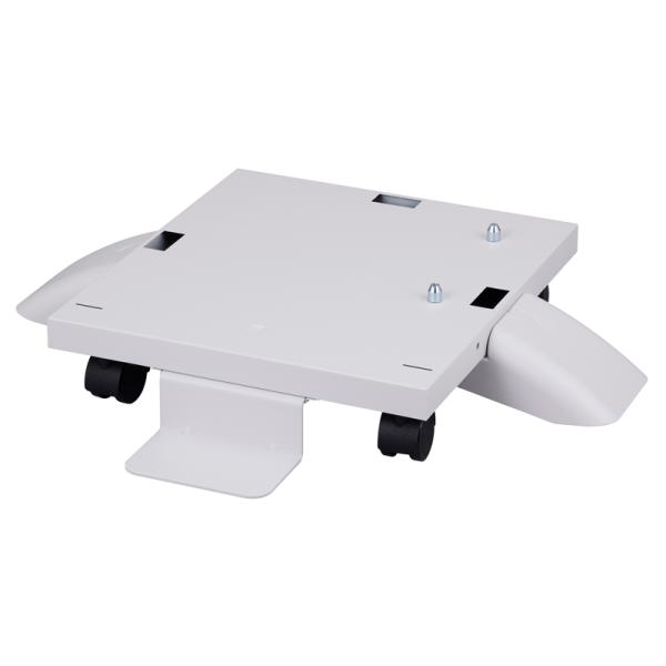 BODS5           B433dn/B513dn用。増設トレイを2段以上取り付ける場合は専用キャスター台を取り付け、転倒防止脚をセットしてご使用ください。