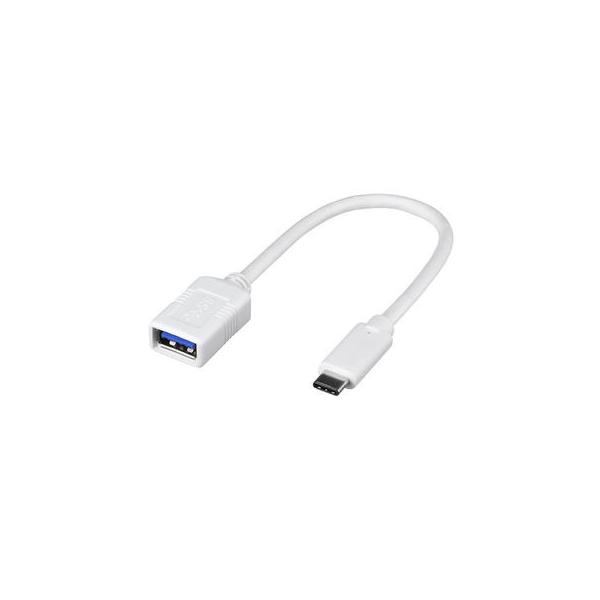 BSUAMC311015WH  USB Type-C搭載機器を従来USB機器とつなぐUSB3.1 Gen1変換ケーブル（A to C)。ホワイト