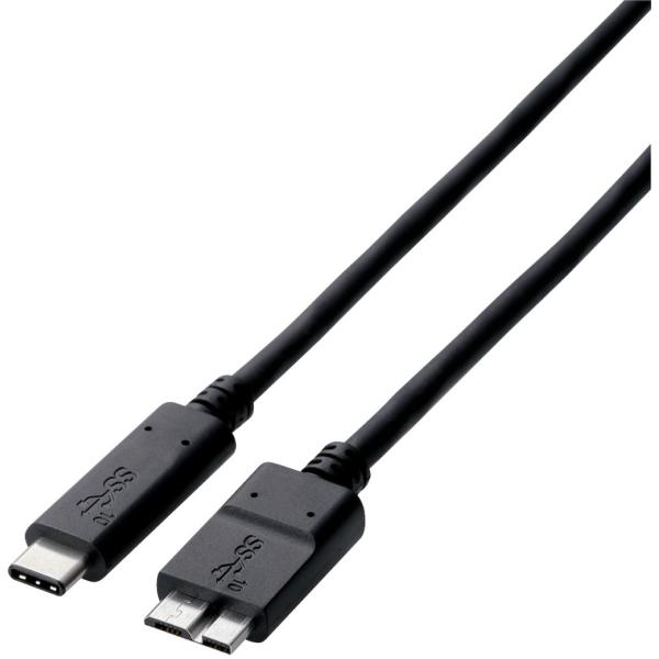 USB3CMB05NBK    USB Type-C端子搭載のパソコンと、USB3.1/3.0 micro-Bを搭載した機器の接続ができるUSB3.1ケーブル。