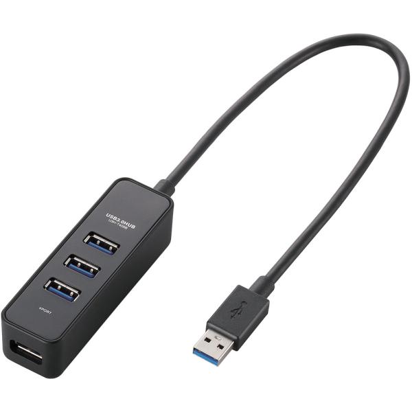 U3HT405BBK      強力マグネットとトップポートで頻繁な抜き挿しに便利。USB3.0に対応したマグネット付きの4ポートUSB3.0ハブ。