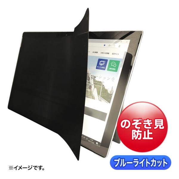 LCD-ZE2LN109IPA 2Way(左右)覗き見防止の全面シリコン吸着フィルム。iPad 10.9インチ対応。