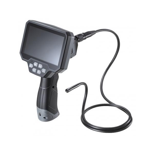 CMS-ES02SET-1   5インチ大型モニターを搭載した工業用内視鏡。先端に3つのカメラを搭載し側面の撮影も可能