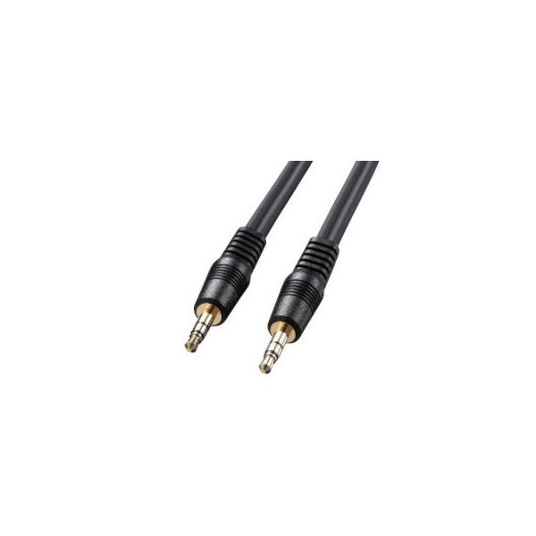 KMA2100K2       ステレオミニプラグに対応したオーディオ機器・周辺機器を接続するケーブル。10m・ブラック。