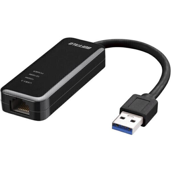 LUA5U3AGTEBK    LANポートのない機器を有線LAN環境へ。USB 3.2(Gen1)でGigaをフル活用。
