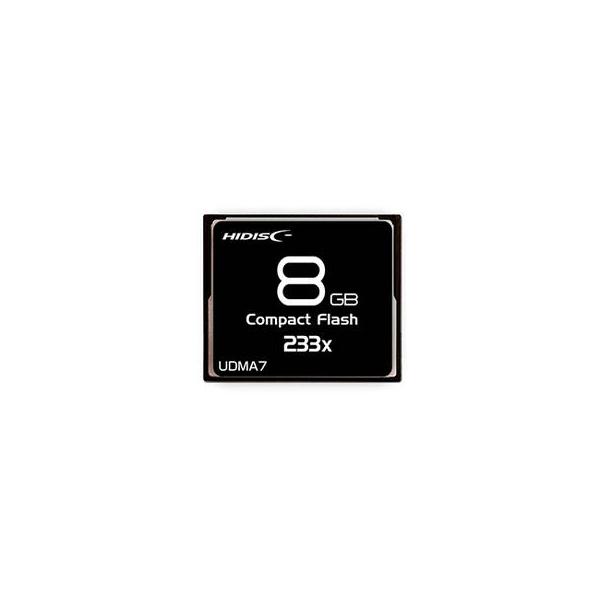 【メール便対応可10個まで】 HDCF8G233XJP3   コンパクトフラッシュ。8GB。233倍速。Read35MB/s。MLCチップ搭載。