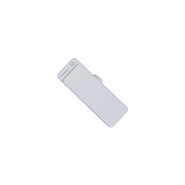 【メール便対応可10個まで】 HDUF127S32G2    USB 2.0 フラッシュドライブ。32GB。白。スライド式