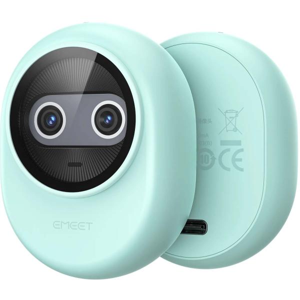 E3141511        グリーン。デュアル4Kカメラ を搭載した超小型WEBカメラ。1/2.8インチセンサー