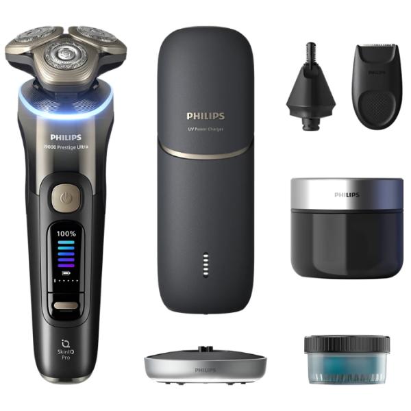 USBで簡単に充電 XP940549        当社シェーバー初の充電・UV除菌ケース！わずか10分でシェーバーを除菌します。