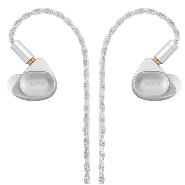 アクティヴォ・ボルケーノ・シルバー 【ACTIVO】 IRVACTIVOVOLCAN 躍動感溢れるサウンドのトリプルダイナミックドライバー搭載！ブランド初オリジナルIEM
