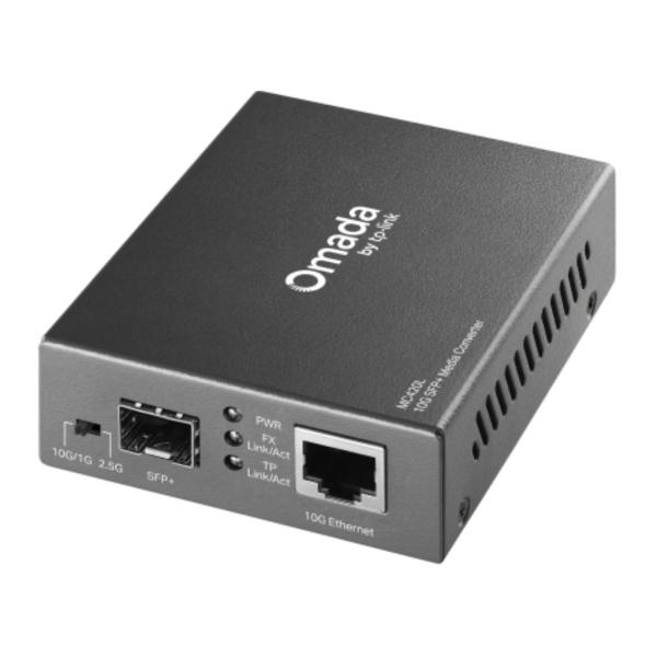 MC420L          1G/2.5G/5G/10Gbps RJ45x1、半/全二重自動判別、光速度切替DIPスイッチ、ホットスワップ対応、SFP+/SFP対応