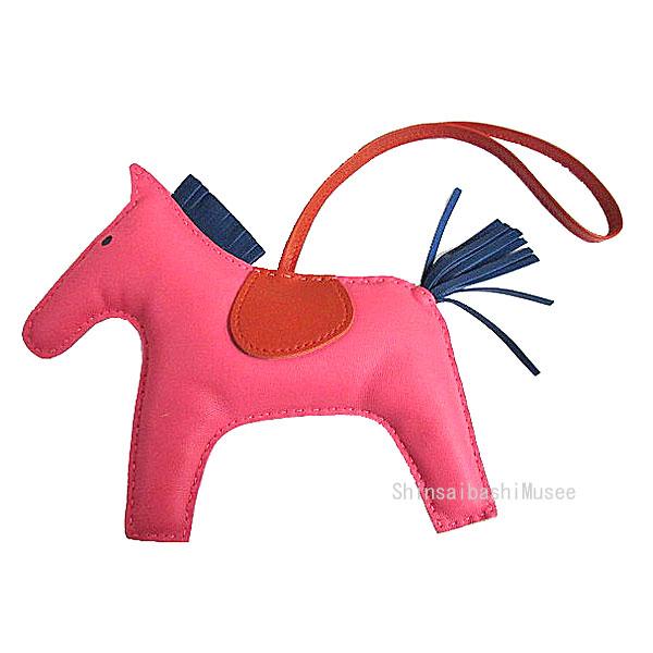 《新品》エルメス ロデオ 「GRIGRI RODEO」GM 馬 革 バッグ チャーム アネモネ ブルーイズミール アニョーミロ 箱 リボン ラッピング≪Brand new≫Hermes Rodeo "GRIGRI RODEO" GM Hor...