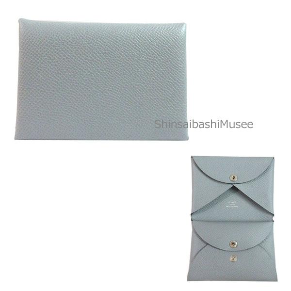 ≪新品≫エルメス カードケース カルヴィ デュオ グリパンタン エプソン K刻印 コインケース 名刺入れ 財布 箱 リボン ラッピング ≪Brand new≫ HERMES Calvi Duo Compact card holder Eps...