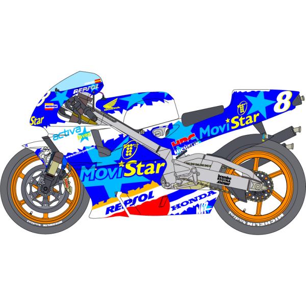 全てデカールにすると貼りづらく全て塗装は不可能なので境界線はデカールにしてあるので青はグンゼのMr.カラーC80コバルトブルーで塗装して下さい。境界線に合わせてエアブラシで塗装してください。エキゾーストのケブラーデカールは透過なので下地に銀...