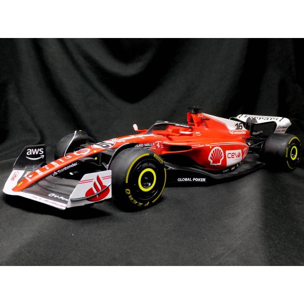 1/12フェラーリSF23 ラスベガスGPデカールです。デカールのみです。童友社のRC1/12F1-75をベースに改造しています。とても簡単に大活躍のラスベガス仕様のSF23を作る事が出来ます。1/12なので存在感も凄いです。赤と黒だけ塗装...