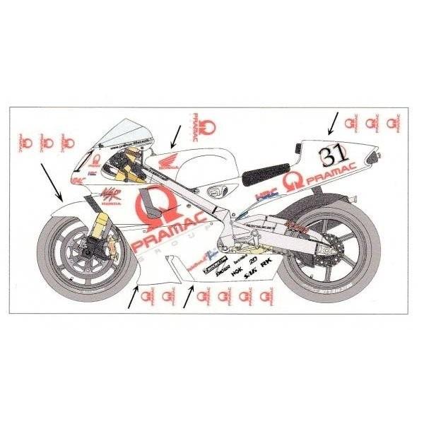 1/12ホンダNSR500原田1stライドデカールです。デカールのみです。
