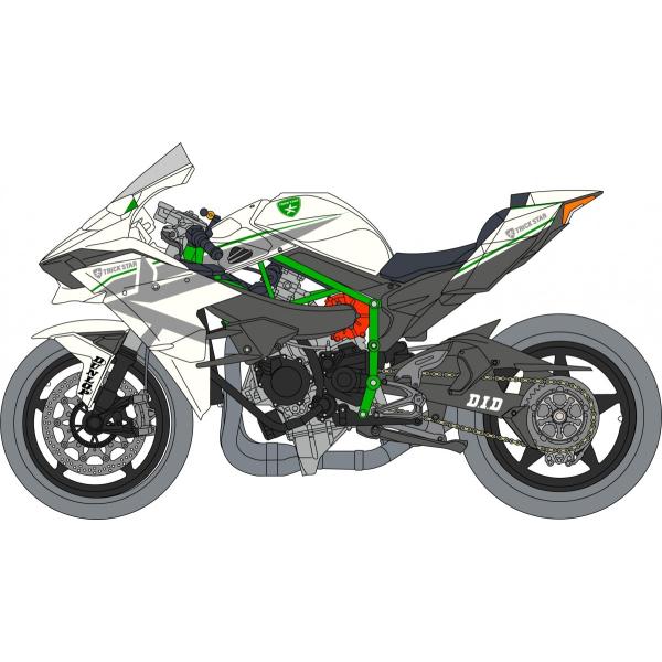 モンモデル対応。1/9カワサキNinja H2R T.S.Verデカールです。デカールのみです。