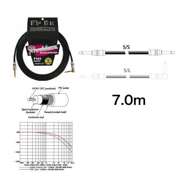 今までにないよりナチュラルで低域をしっかりカバーするFATなサウンドをつくりあげます。（静電容量；100pF/m）Providence　F201 model：7.0m S/S　プロビデンス