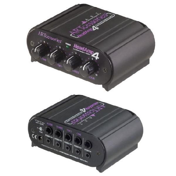 HeadAmp4は、低ノイズ、低歪み、クリーンなサウンドの4CHヘッドフォンアンプです。入出力に1/4"フォーンと1/8"ミニフォーン端子を装備してます。ミキサー、オーディオ・インターフェイス、ワークステーション、iPodなどの携帯ミュージ...