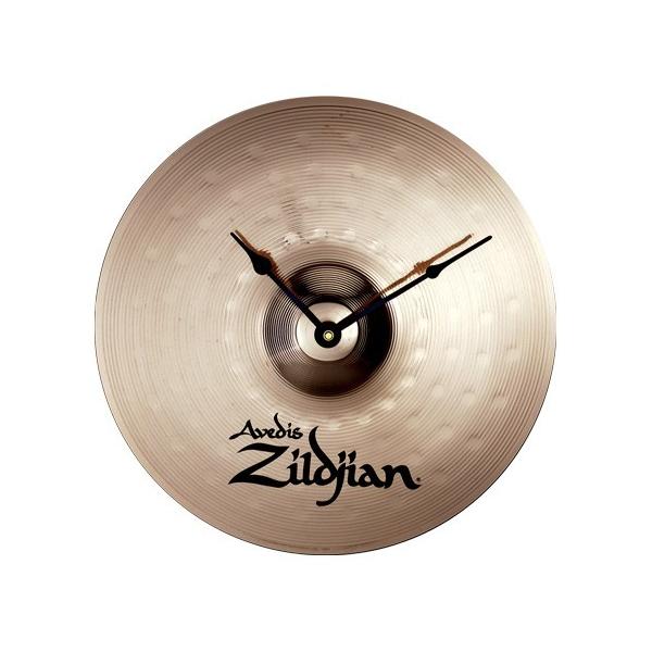 13"シンバルを使用したクロック。(電池別） ドラム DRUM ジルジャン 13インチ シンバル 時計 ドラマー プレゼント