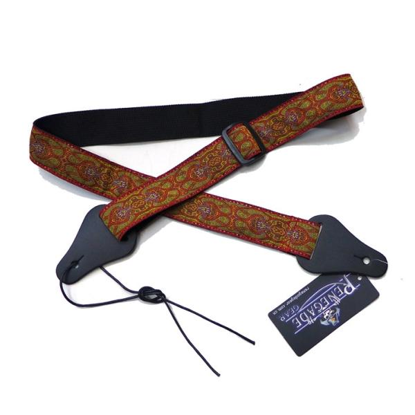 アジアン・テイストのジャカード織を採用した『ウクレレ・ストラップ』です。38mm幅で、ウクレレにピッタリなサイズです。※ゆうパケット、または定形外郵便で発送致します。配達日時の指定はできません。