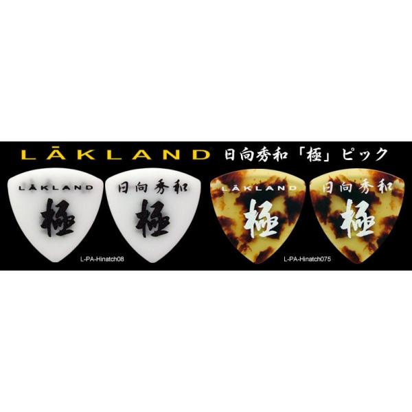 日向秀和「極」　シグネーチャーピック0.75mm Celluloid Tortoiseと0.8mm　Polyacetal Whiteの各5枚SETにしました。※ゆうパケットで発送致します。配達日時の指定はできません。