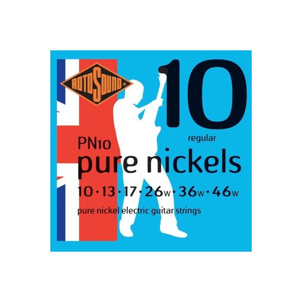 ピュアニッケルのエレキギター弦でラインナップのうち最も優れた磁力特性を誇るPure Nickelシリーズは、抜群のレスポンスとボリューム感など、まさにトップ・クオリティのギター・トーンが得られます。ゲージ：10,13,17,26w,36w4...