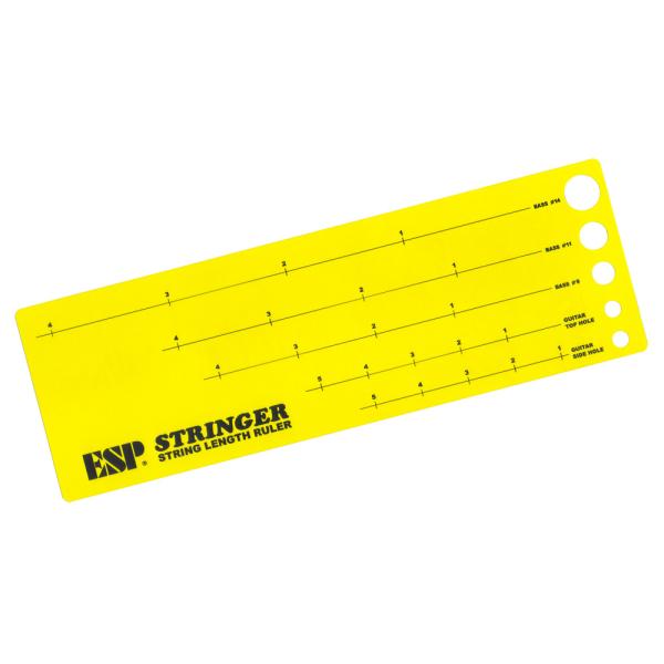 弦をどの辺りで切って良いか分からない！巻き数でナットへかかるテンションをコントロールしたいが上手くいかない！そんな時には是非STRINGERをご使用ください。ESPストリンガーは、ペグに弦を巻きつける適正な回数を簡単に測れるテンプレートです...