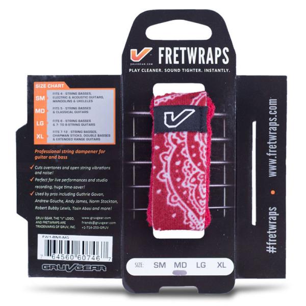 フレットラップは、スタジオ、セッションプレイヤーやタッピングの熱狂的なファンが持っておくべき、弦の振動を減少/ミュートするアクセサリーです。不必要な倍音、共振をカットし、ミュートが必要となる様なレコーディング、ライブ、両手でのタッピングなど...