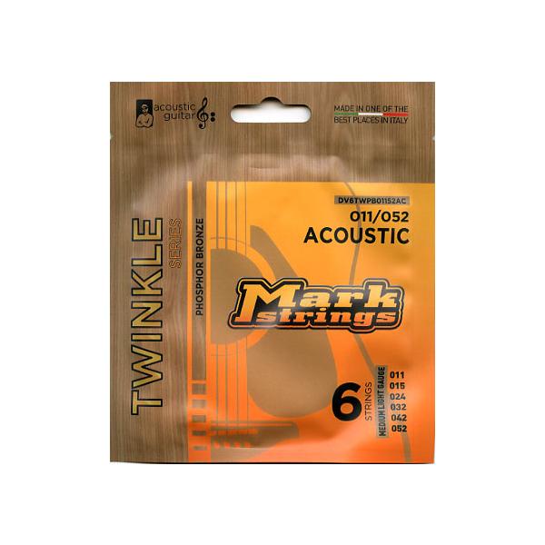 Acoustic guitar strings Phosphor bronzeTWINKLE シリーズのフォスファーブロンズ弦には、銅と亜鉛が絶妙に混合されており、80/20ブロンズに銅を少し加えています。 ブロンズには微量のリンが含まれて...