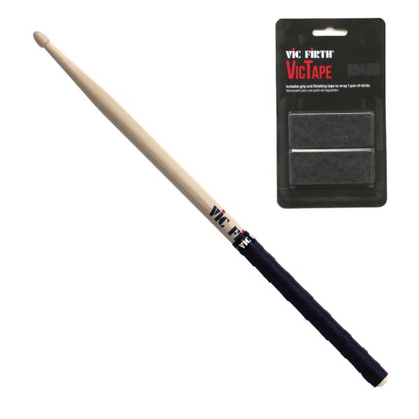お気に入りのスティックに巻き付けると滑りが軽減され、より快適な感触が得られます。演奏中にスティックが手から飛び出すのを見たことがあるドラマーなら、スティックのグリップの信頼性が重要であることは誰でも知っています。VicTape は、お気に入...