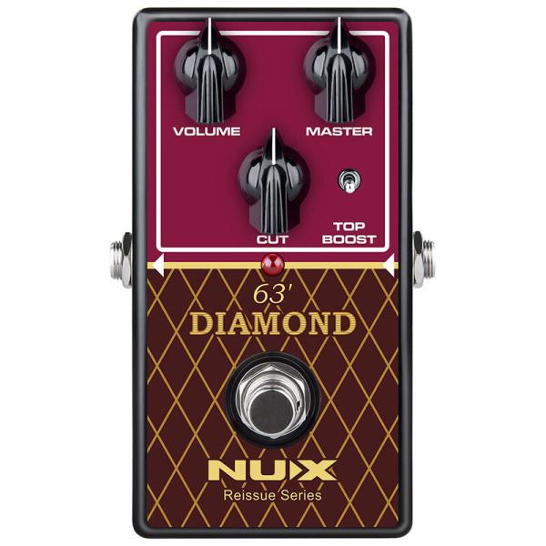 63' Diamond ペダルは、VOX AC-30 にインスパイアされたモデル。Volume ノブとMasterノブはロックンロールの黄金時代へと誘い、Top BoostトグルスイッチはACシリーズの特徴でもある高音域がブーストされたサウ...