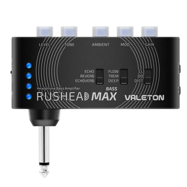 Rushead Max Bassは、ベースギター用のシンプルで使いやすいヘッドフォンアンプです。内部には、世界で最も有名なアンプのサウンドが詰め込まれており、フルレンジの音色調整が可能です。クリアで自然な音から、あたたかいヘビーオーバードラ...