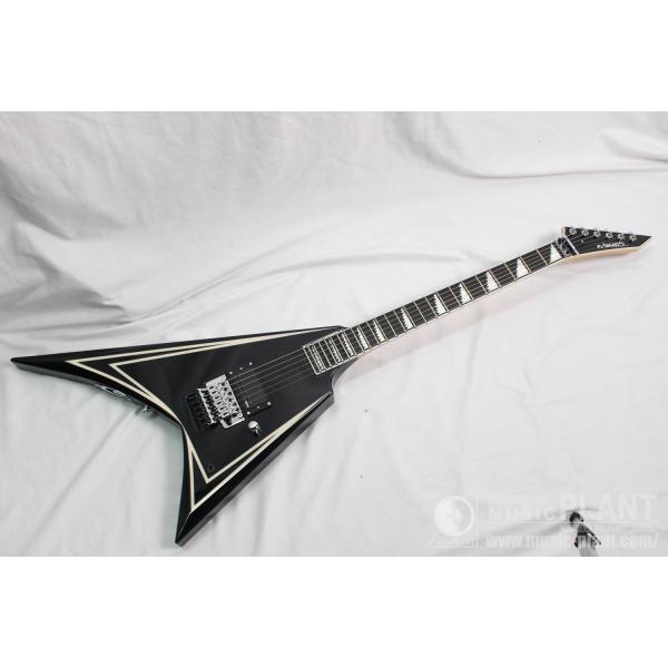 <エレキギター>Alexi Laiho シグネイチャーモデル。Lihoモデルの特徴であるSawtooth V-Shape のボディとポジションインレイ、1基搭載のEMGピックアップ、フロイドローズ・トレモロブリッジ搭載。ブラック...