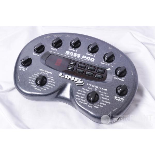 <ベースマルチエフェクター> Line6 Bass POD 中古にて入荷です!使用に伴う傷等はございます。電源アダプター、外箱付属いたします。ベーシスト必携!様々なアンプのサウンドを独自のモデリング技術で再現してくれるPODのベ...
