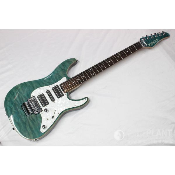 <エレキギター>SCHECTER SDシリーズ SD-2-24-AL AQB/R 中古にて入荷です!SCHECTER JAPANのコストパフォーマンスモデルSD-2!HSH配列ピックアップに、コイルタップ機能、ロック式のトレモロ...