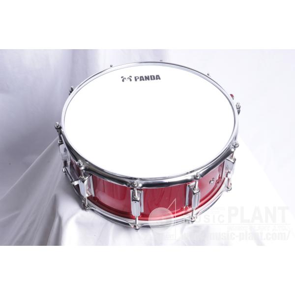 <スネアドラム> NO BRAND 14" スネアドラム 中古にて入荷です!使用に伴う傷等はございます。PANDAのスムースホワイトヘッドが可愛い。10テンションサイズ、14"×5.5"、シェルはポプラシェルと思われます。軽やか...