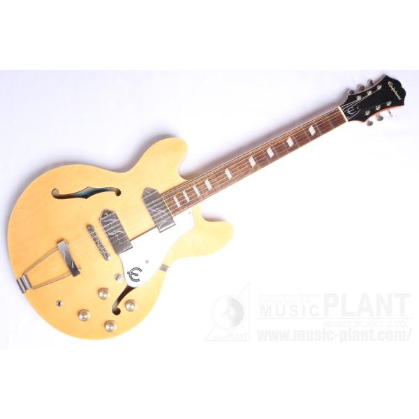<フルアコースティックギター> Epiphone Casino 中古にて入荷です!使用に伴う傷等はございます。2020年製。中国製。フレットすり合わせ済み、指板剥がれ修正済み。トラスロッド締め方向に残り僅か。フレット残り8割。純...