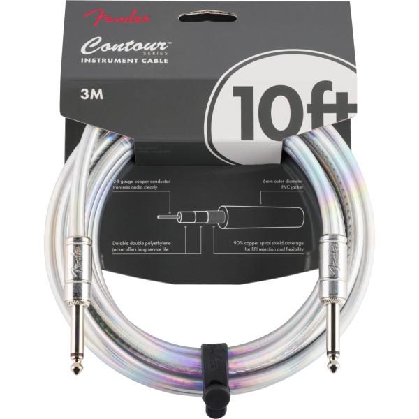 <シールドケーブル> Fender Galaxy Cableは、ステージクオリティのトーンと印象的なスタイルをプレミアムなデザインに結集したケーブルです。玉虫色のような、光を受けてさまざまな表情を見せるイリデッセント調フェイクレ...