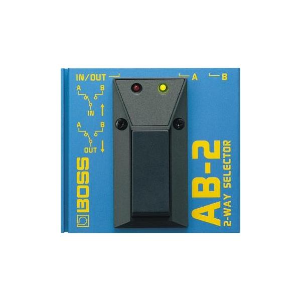 <エフェクター ラインセレクター>AB-2は、2IN/1OUT、1IN/2OUTのどちらでも使用できるABセレクターです。A/B端子に2本のギターを接続すれば、ギターを持ち替えた際にフット操作で入力切り替え可能。また、A/B端子...