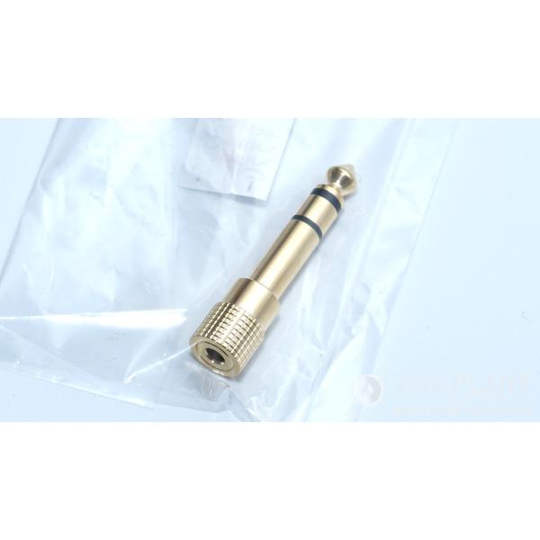 <変換プラグ> 6.3φプラグ-3.5φジャック製品仕様●両端ステレオ●金メッキ＊レターパックでの発送となります。