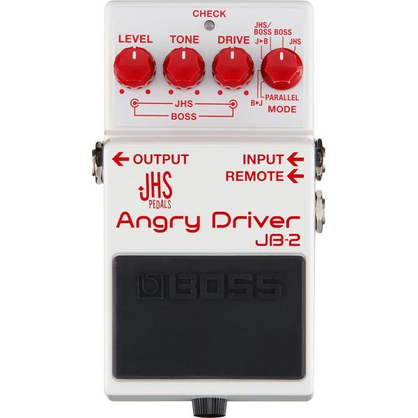 <エフェクター　オーバードライブ>BOSSとJHS Pedalsの共同開発による今までになく幅広い表現力を備えたドライブ・ペダル!JB-2 Angry Driverは、2017年のコンパクト・エフェクター40周年を機に、BOSS...